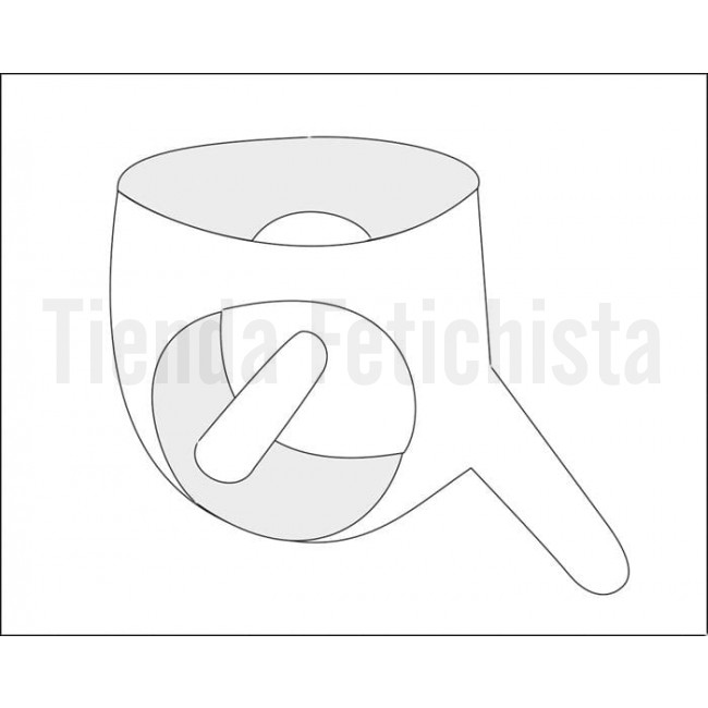 Slip de látex con funda para el PENE